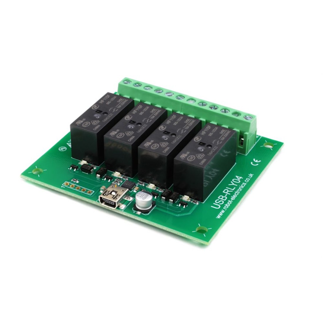 USB-RLY04 - 4 x 16A USB relay